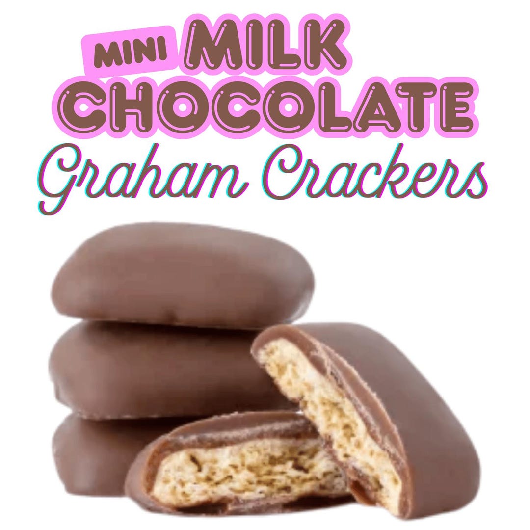 Mini Milk Chocolate Graham Crackers ~ 10 Ounce Bag ~ Stand up Candy Bag ...