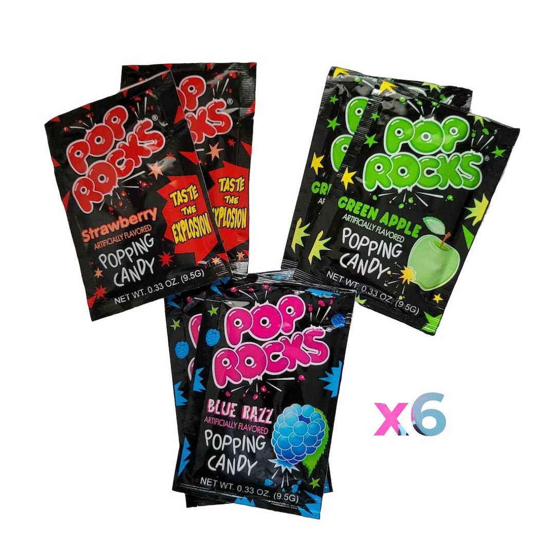 Original Pop Rocks Candy ~ 6 Pack Value Bundle ~ Old Fashioned Novelty ...
