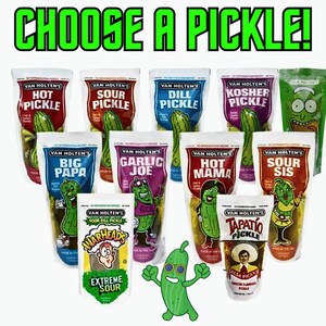 Choose A Pickle Kit ~ Lucas Gusano ~ Chamoy Pickle Kit ~ Sour ~ Hot ...