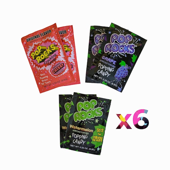 Original Pop Rocks Popping Candy 6 Pack Value Bundle Old - Etsy