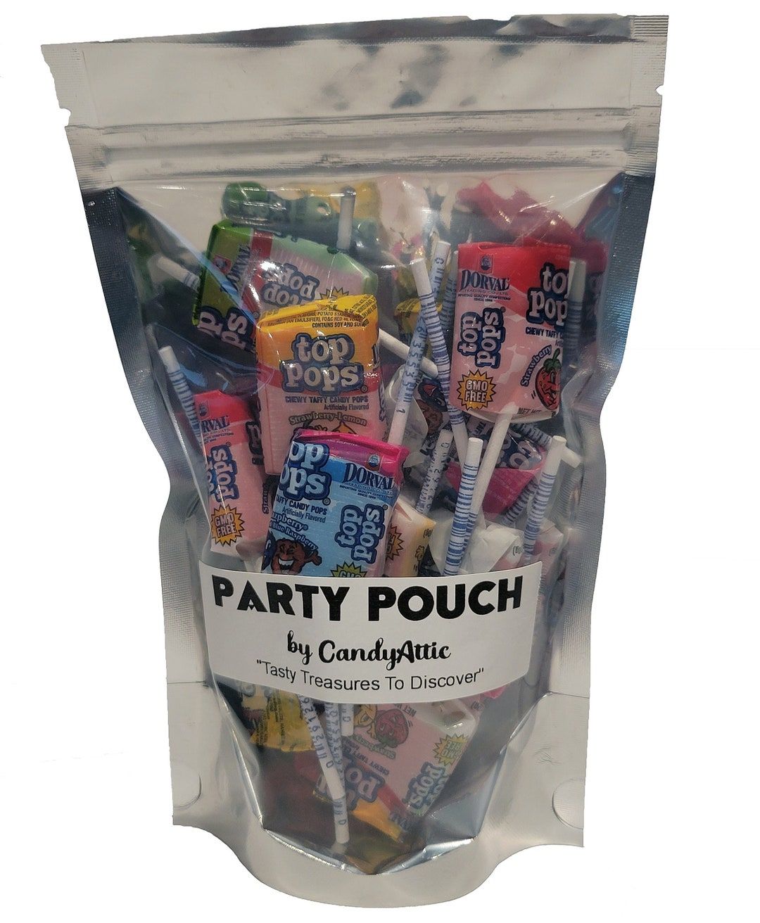 Party Pouch Assorted Top Pops Taffy Suckers ~ 20 Pieces ~ Top Pops ...