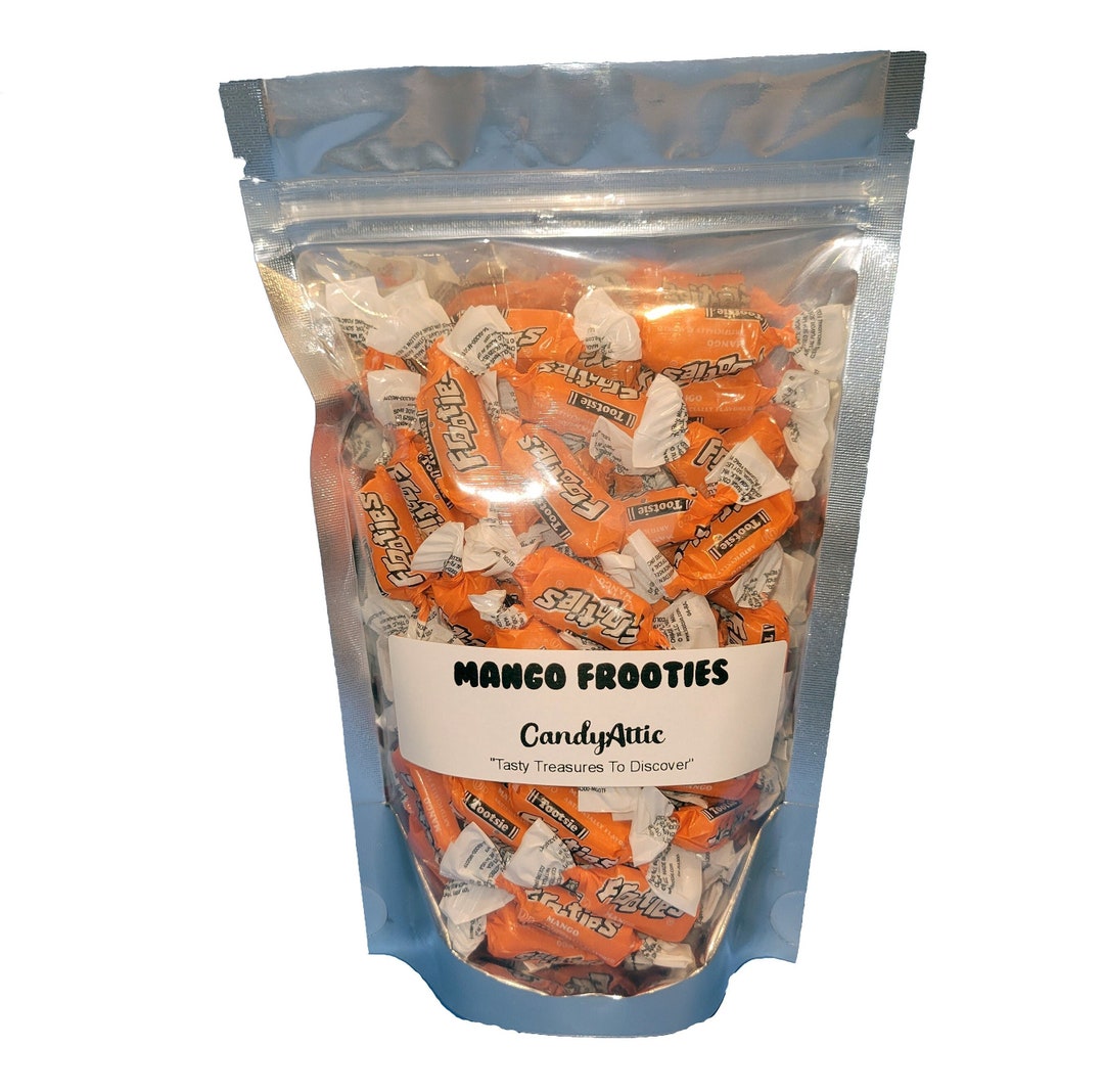 Candy Pouch Mango Frooties Candy ~ Fruit Flavor ~ Mango Chews ~ 1/2 Lb ...