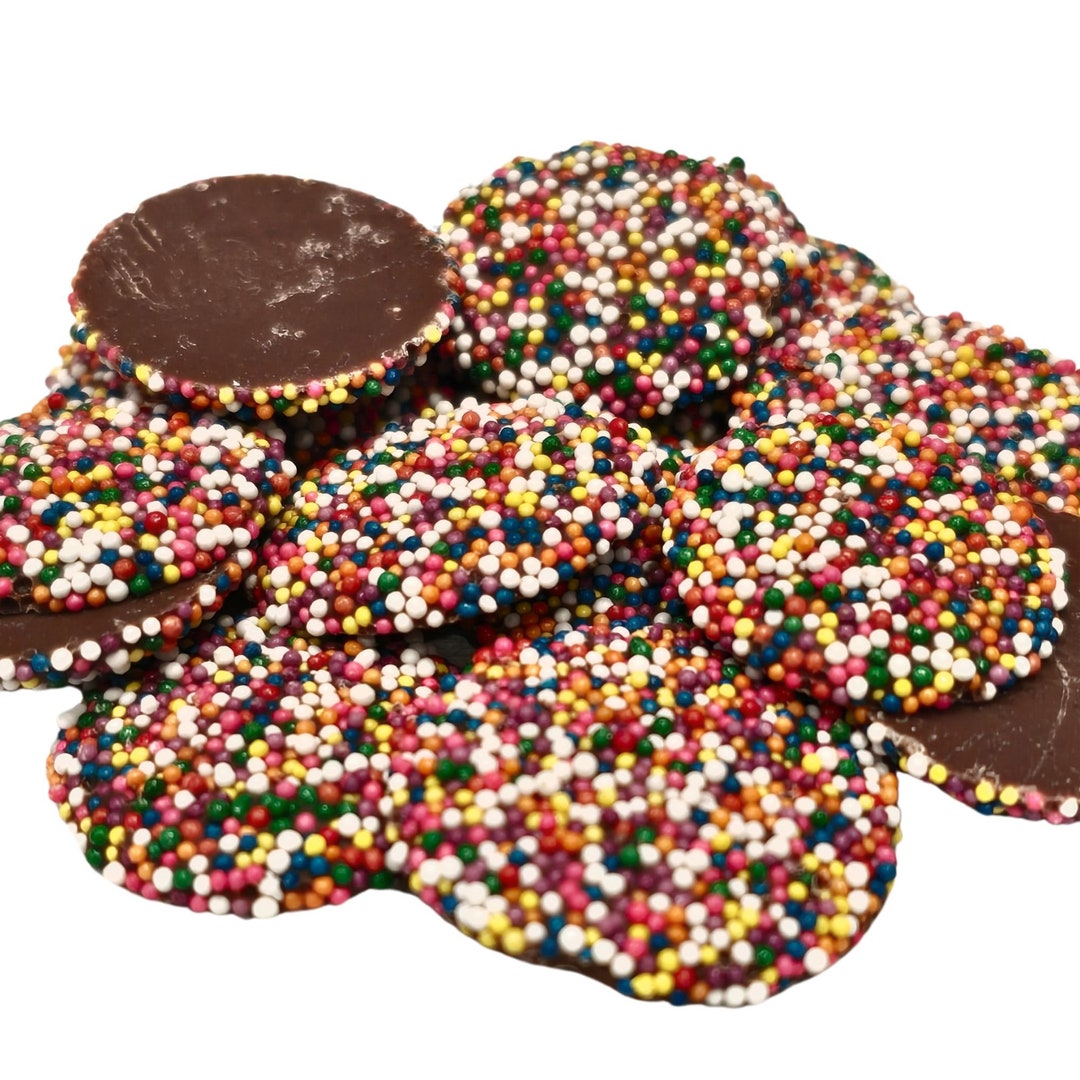 Milk Chocolate Rainbow Nonpareils ~ 1 Pound Bag ~ Regular Size ...