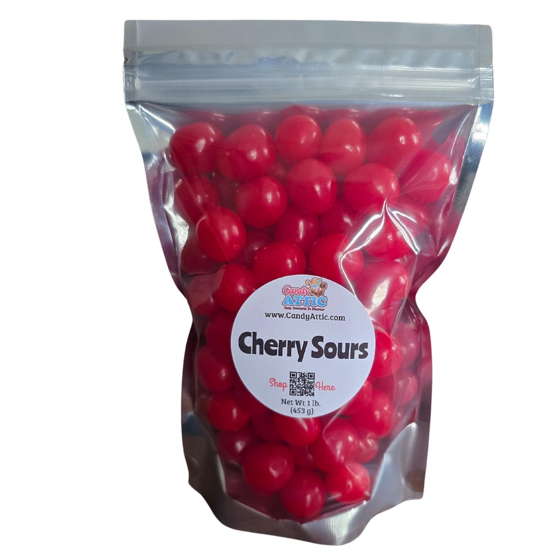 Cherry Sours ~ Old Fashioned Sour Cherry Balls ~ Cherry Flavored Candy ...