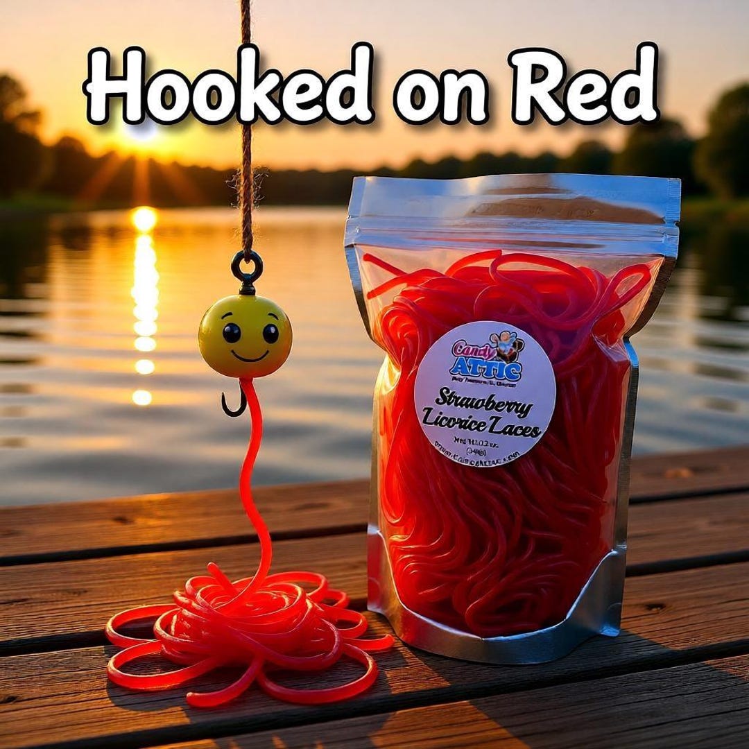 Strawberry Licorice Laces ~ Red Licorice Strings ~ 12 Ounce Bag ...