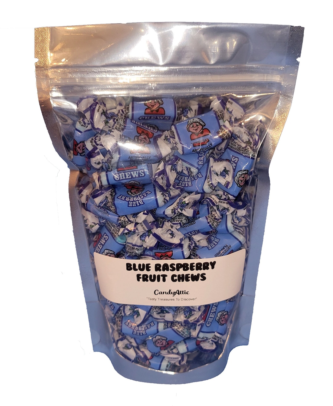 Candy Pouch Albert's Blue Raspberry Fruit Chews Candy ~ 1/2 Lb. Bag (8 ...