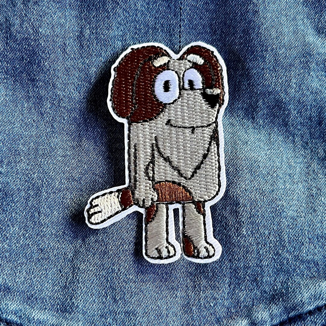 Bluey Iron on Patch, Bingo , Chilli, Embroidered, Cartoon Badge Coco ...