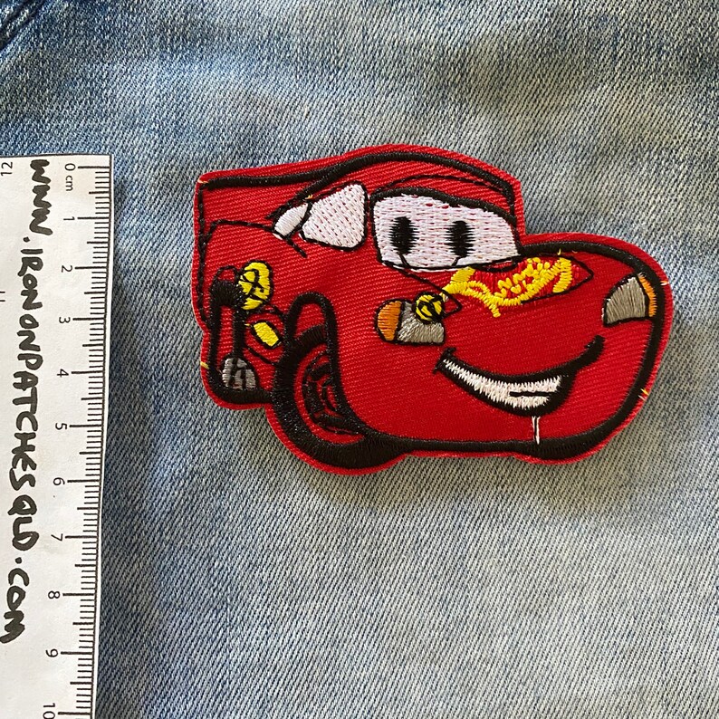 Lightning Mcqueen Cars Kids Movie Iron on Patch for Denim | Etsy