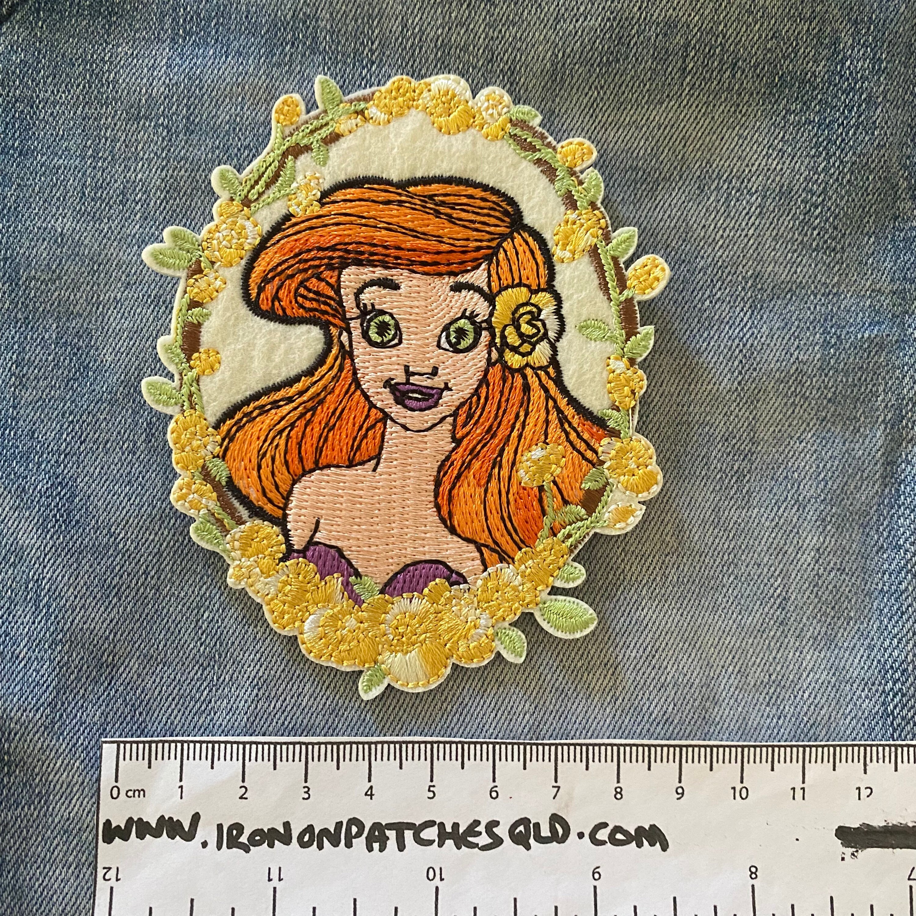 Iron on Patch Ariel the Little Mermaid Princess Patch for | Etsy