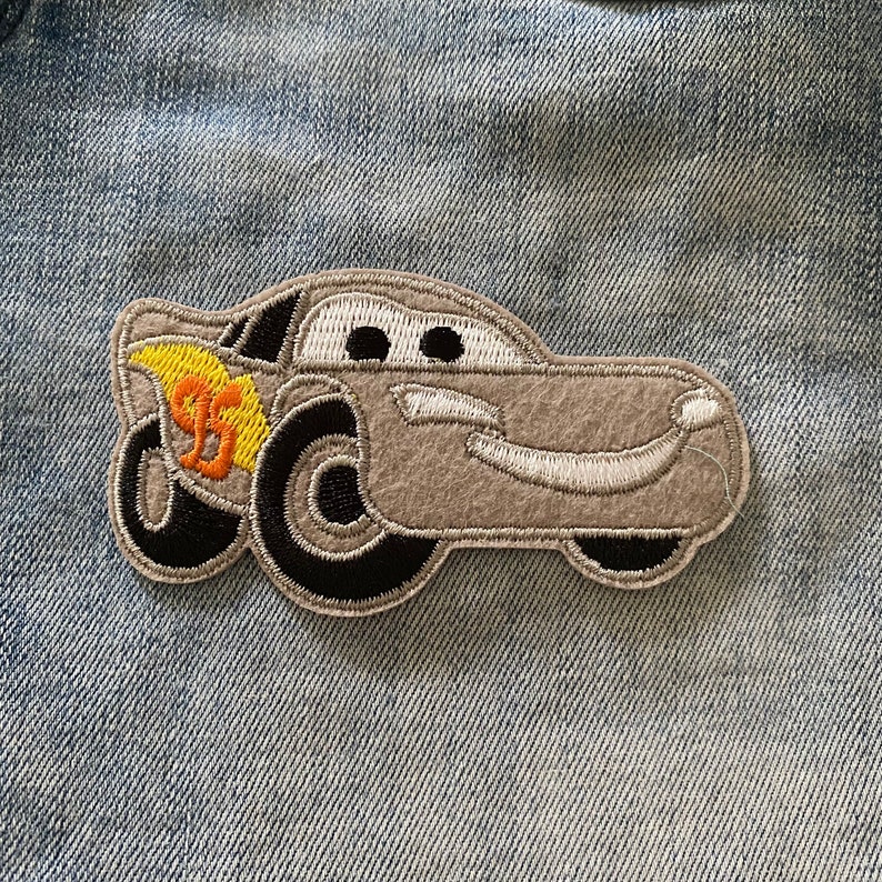 Lightning Mcqueen Cars Kids Movie Iron on Patch for Denim - Etsy