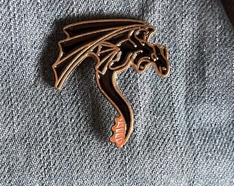 Hiccup's Dragon Badge Enamel Pin - Etsy