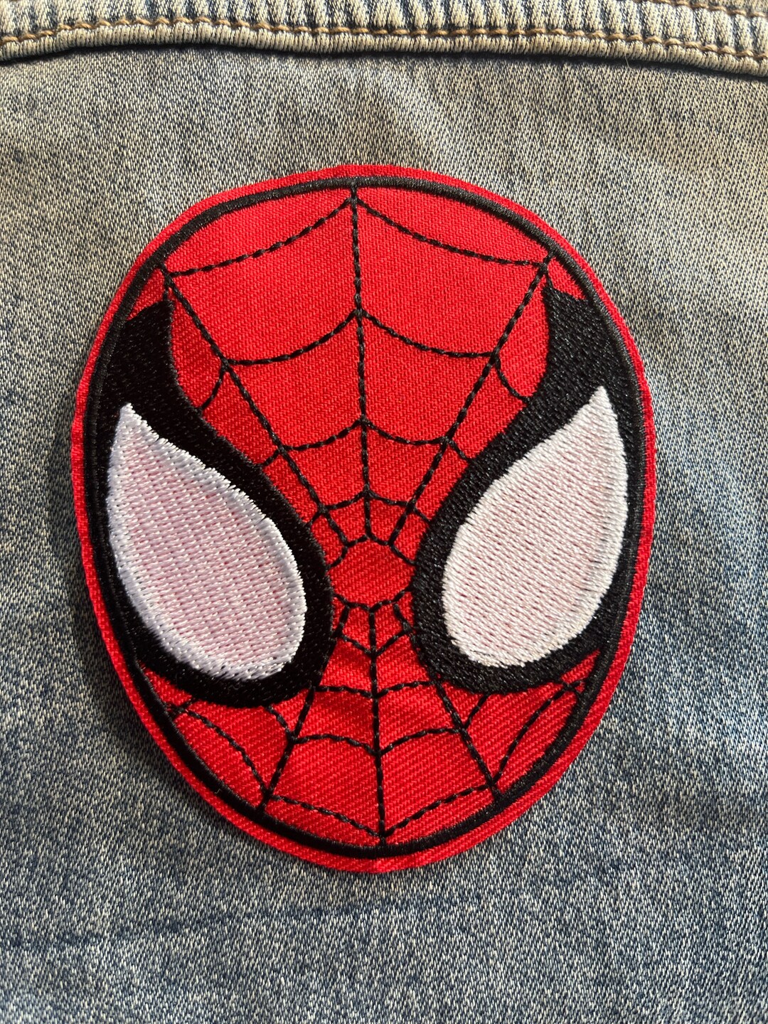 Spiderman Super Hero Iron on Patch for Denim Jacket Comic Patch ...