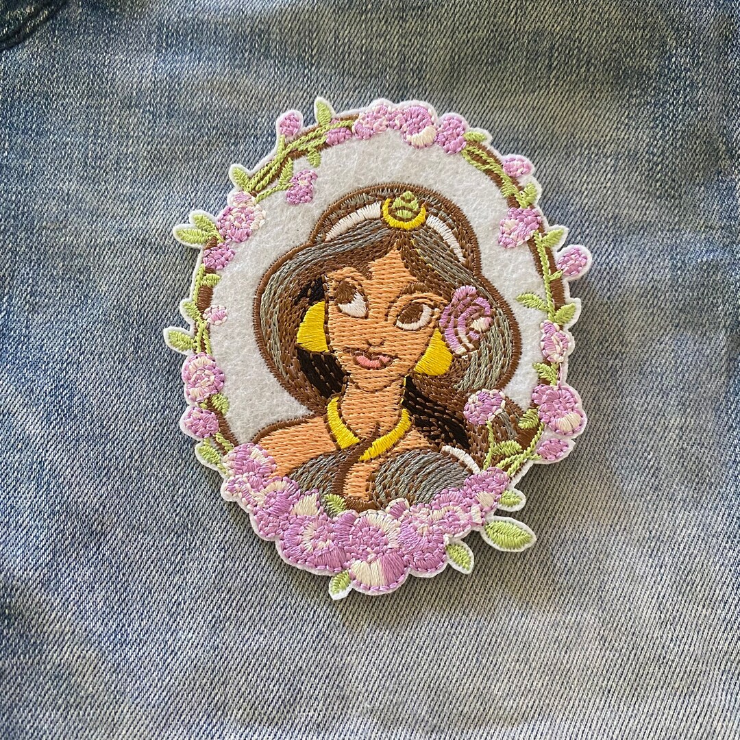 Iron on Patch Ariel Princess Jasmine Patch for Denim Jacket Patch ...