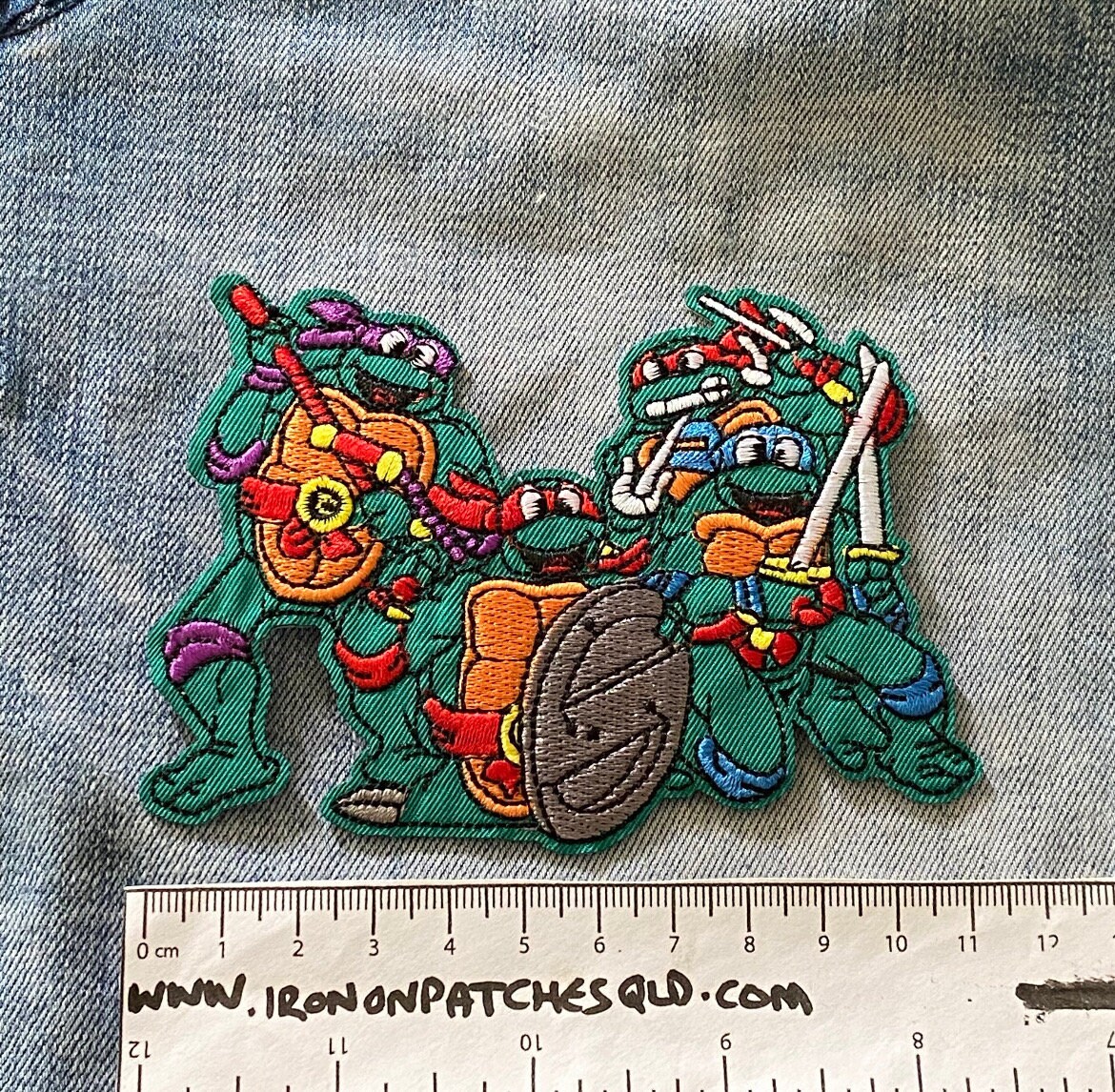Ninja Turtles Iron on Patch for Denim Jacket Patch, Kids Movie Applique ...