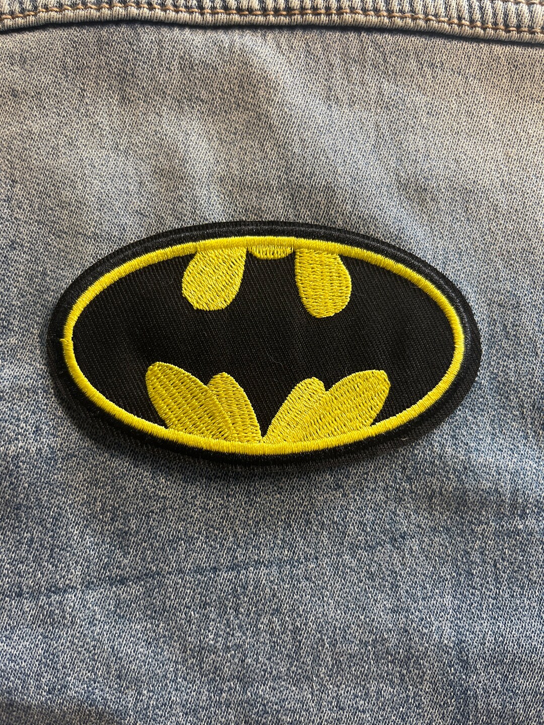 Batman Super Hero Iron on Patch for Denim Jacket Comic Patch Transfer ...