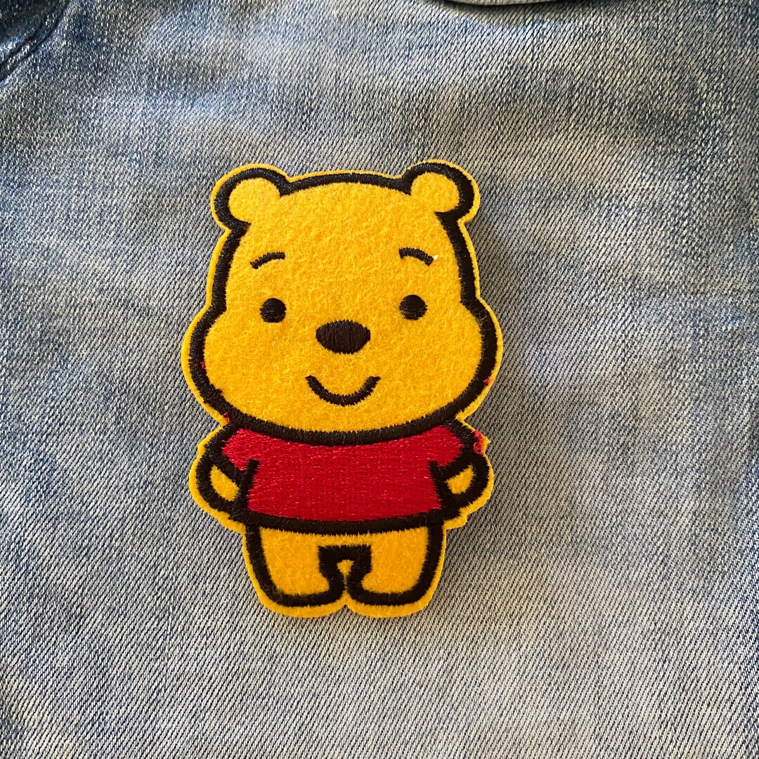 Winney the Pooh Iron on Patch for Denim Jacket or Bag Patch, Pooh Bear ...