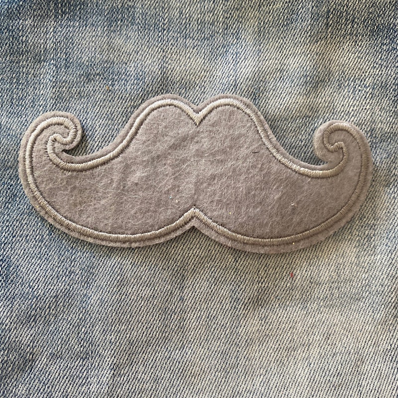 Mustache Iron On - Etsy