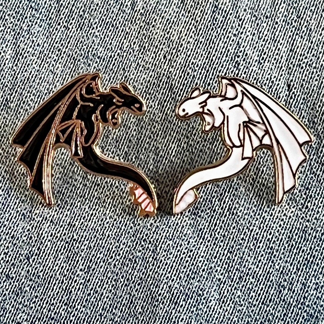How to Train Your Dragon Luna & Toothless Enamel Pin Cute Pins Button ...