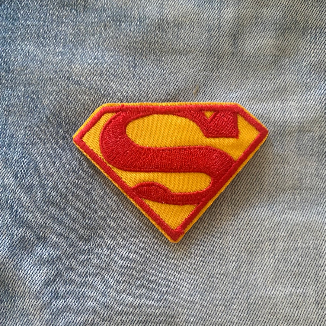 Superman Super Hero Iron on Patch for Denim Jacket Comic Patch Festival ...