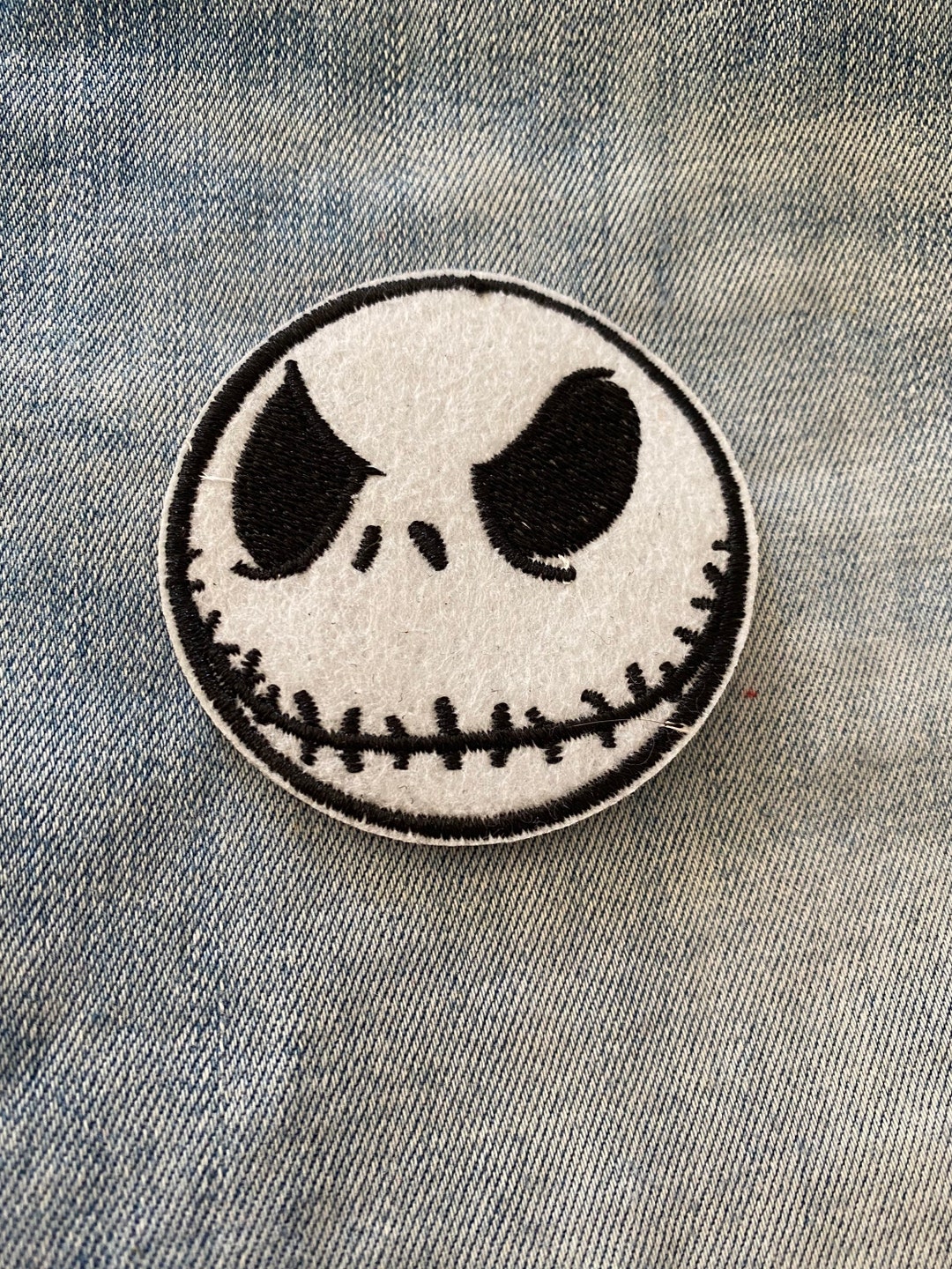 Jack Skellington Iron on Patch for Denim Jacket Patch Patch Festival ...