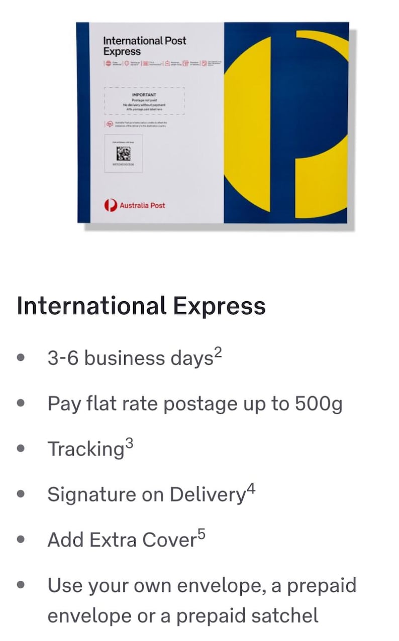 International Postage Upgrade Express or Regular Post With Tracking - Etsy