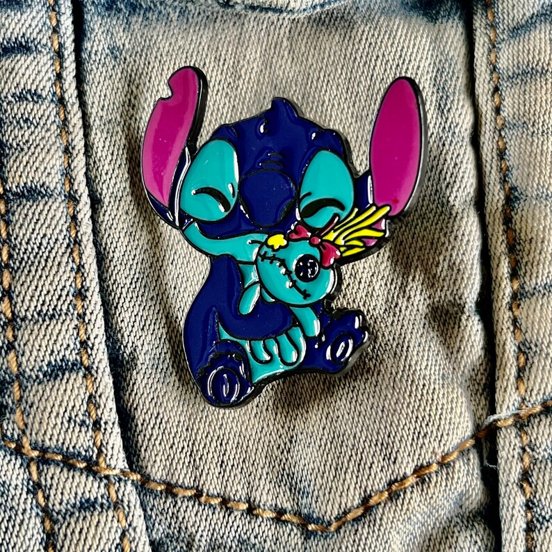 Stitch Enamel Pin Cute Lilo and Stitch Pins Button Hawaii Alien ...