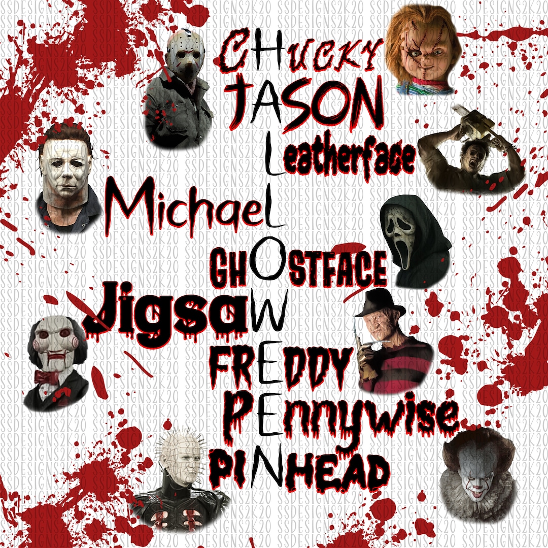 Halloween Horror Chucky Jason Leatherface Michael Ghostface Jigsaw ...