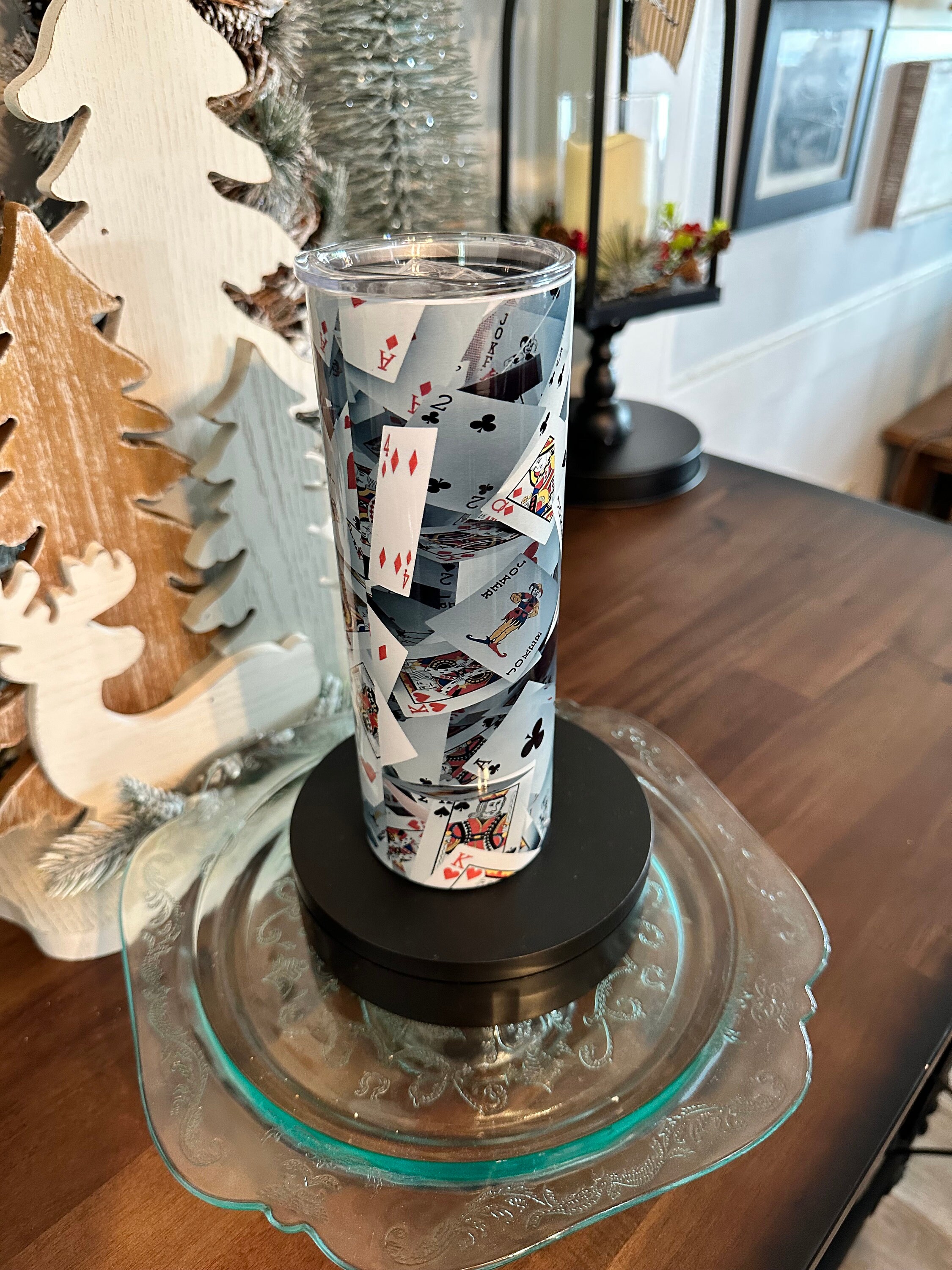 3D Deck of Playing Cards. Tumbler - Etsy