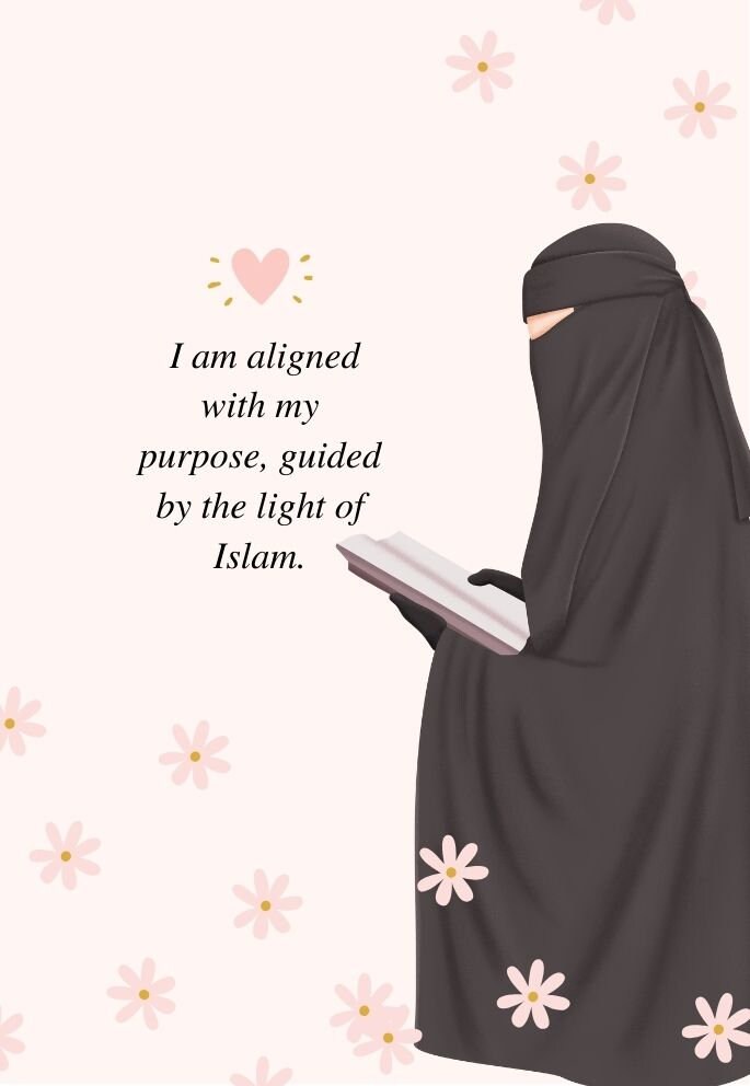 50 Daily Positive Affirmations for Muslim Hearts, Printable Islamic ...