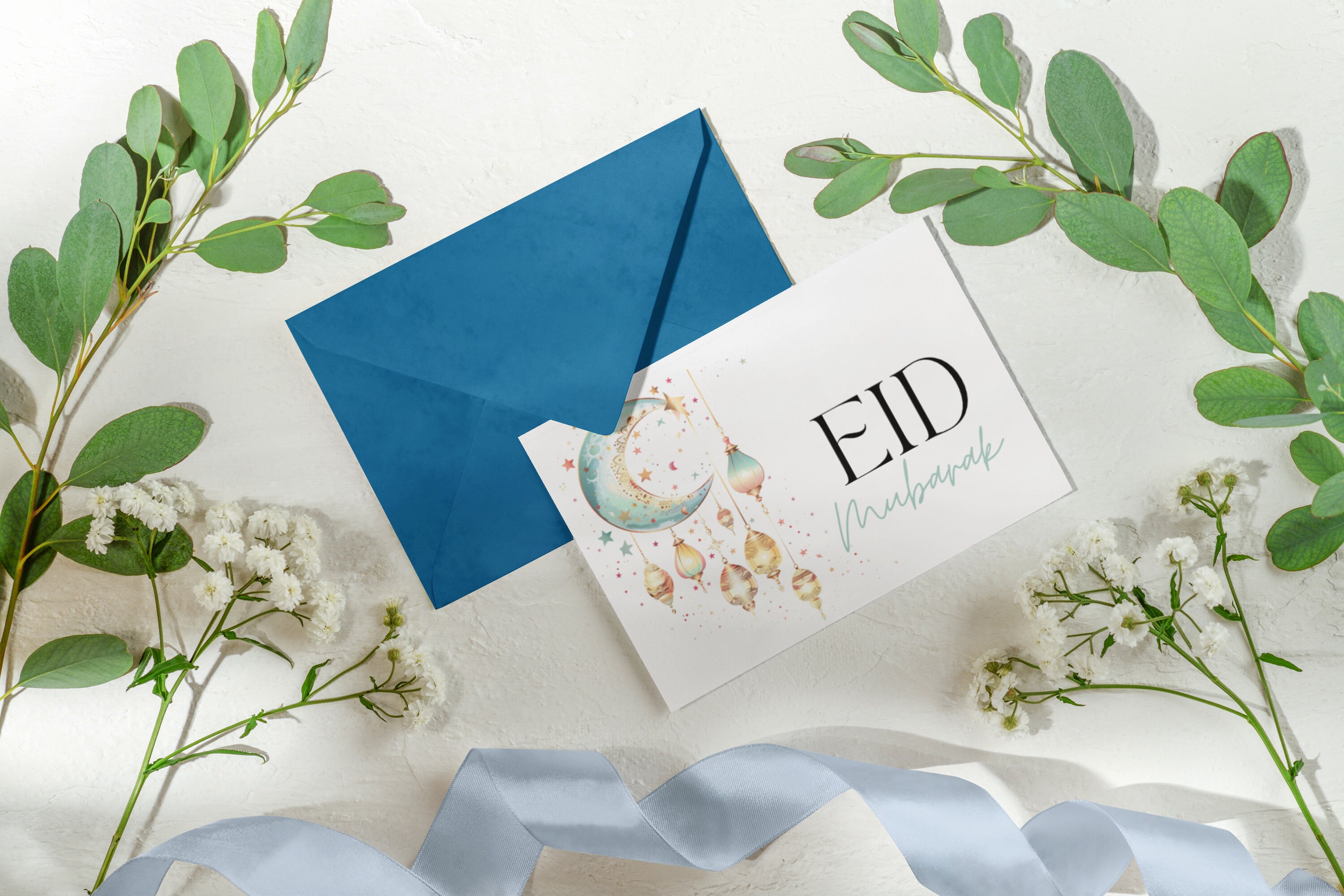 Eid Card Printable, Eid Card Digital, Eid Greeting Card, Eid Mubarak ...