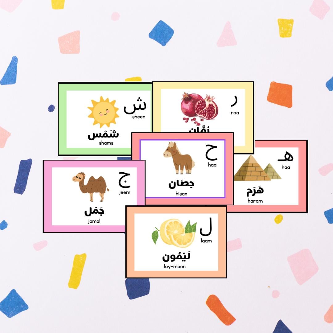 Printable Arabic Alphabet Flashcards | Learn Arabic Letters With ...