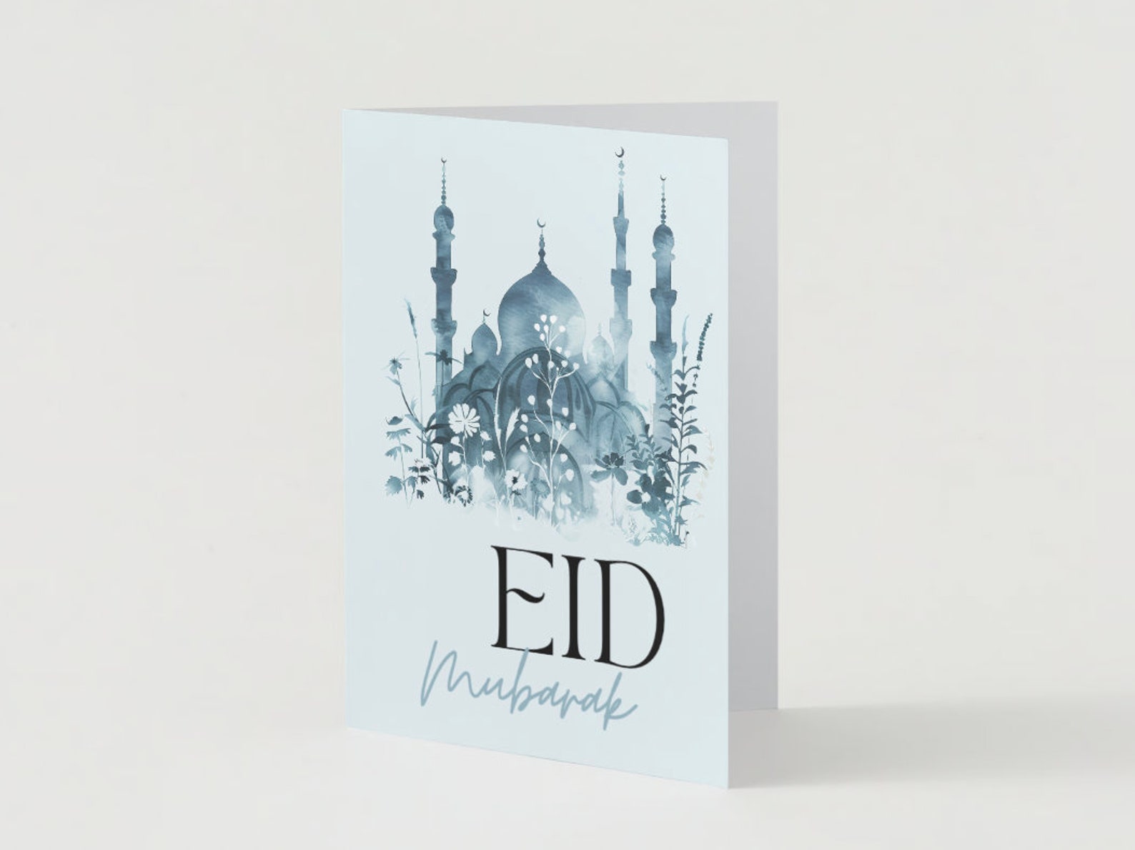 Eid Card Printable, Eid Card Digital, Eid Greeting Card, Eid Mubarak ...