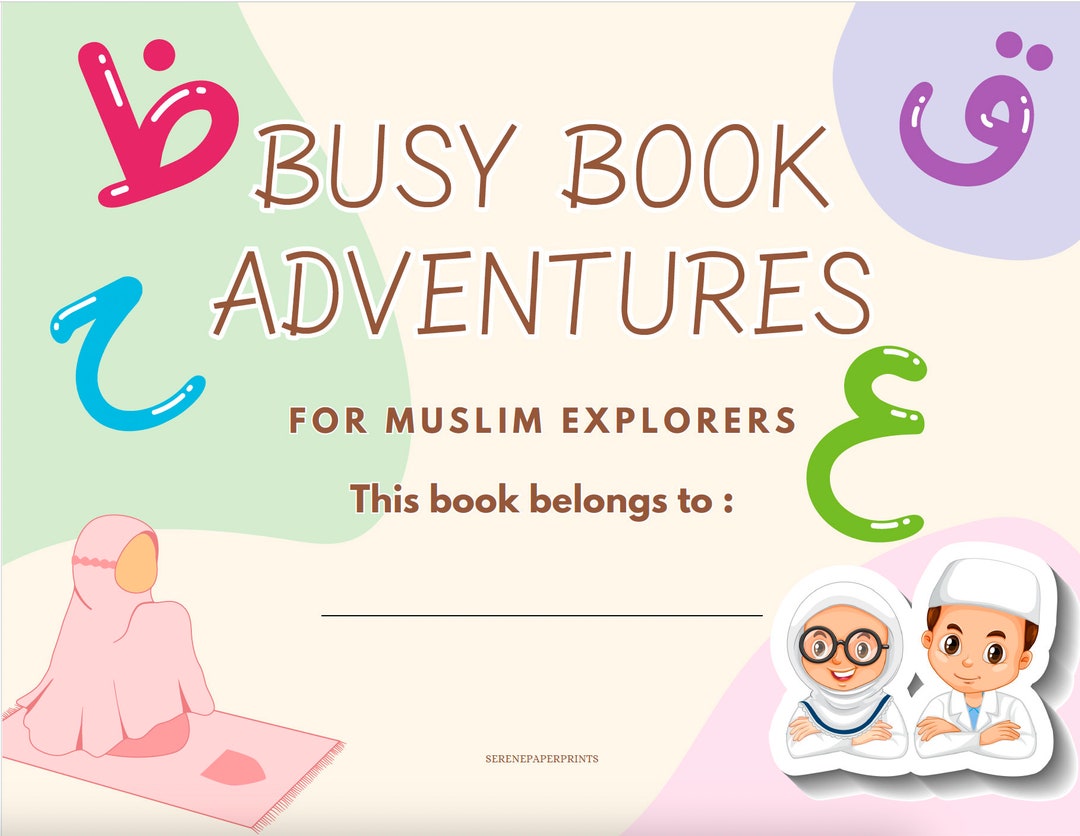 Busy Book Adventures for Muslim Explorers, Printable Muslim Toddler ...