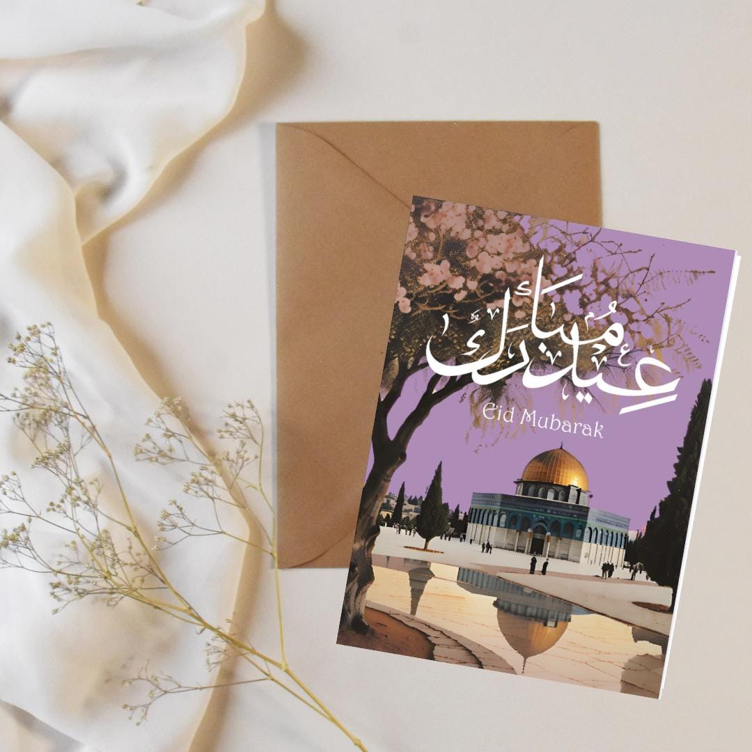 Free Palestine Eid Card Printable, Eid Card Digital, Eid Greeting Card ...
