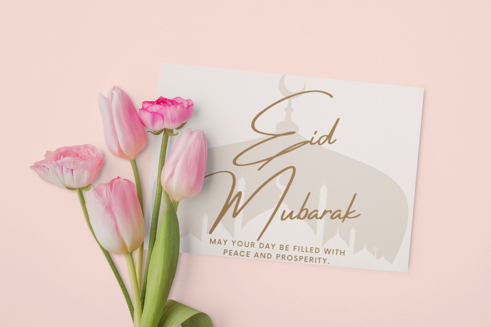 Eid Card Printable, Eid Card Digital, Eid Greeting Card, Eid Mubarak ...