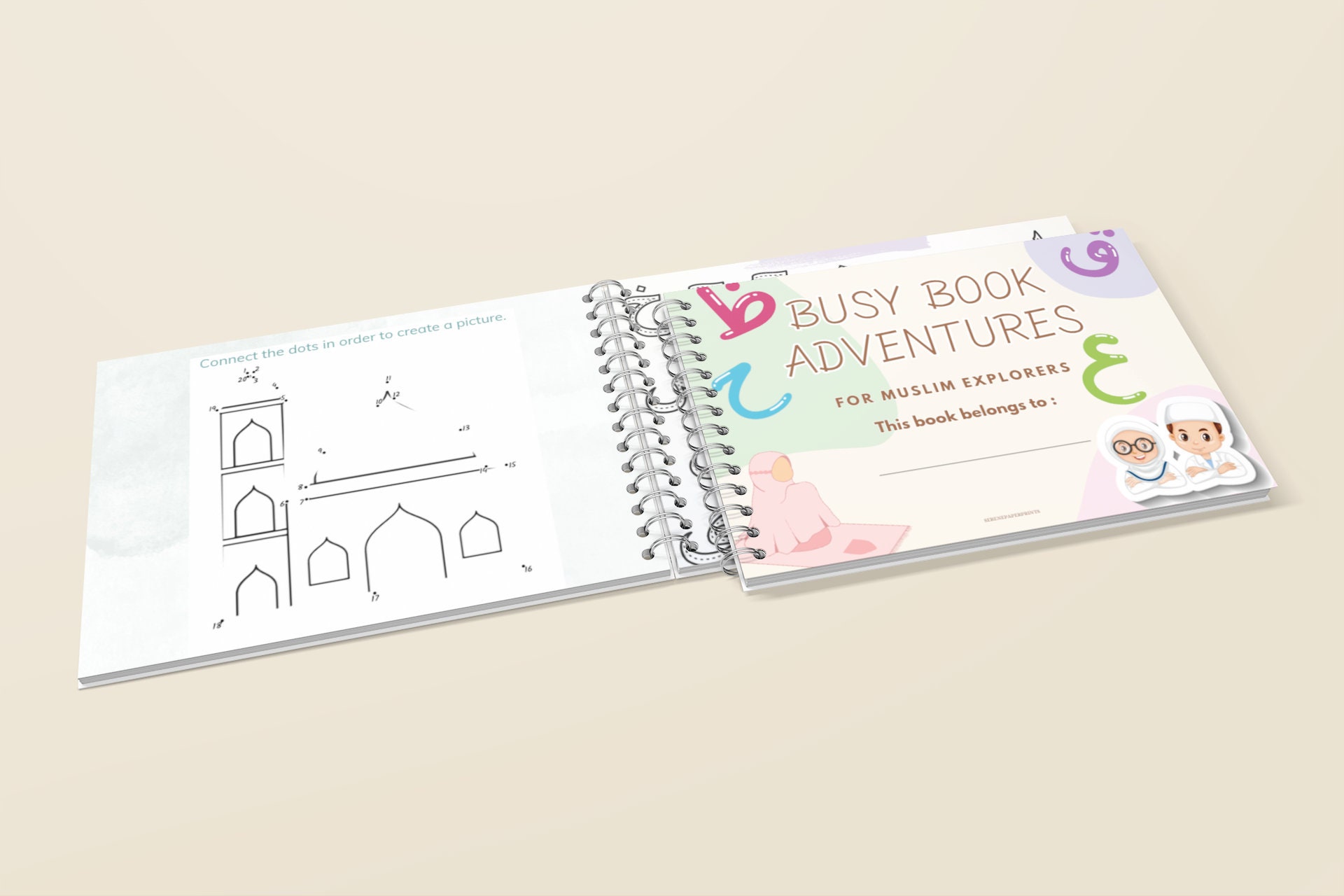 Busy Book Adventures for Muslim Explorers, Printable Muslim Toddler ...