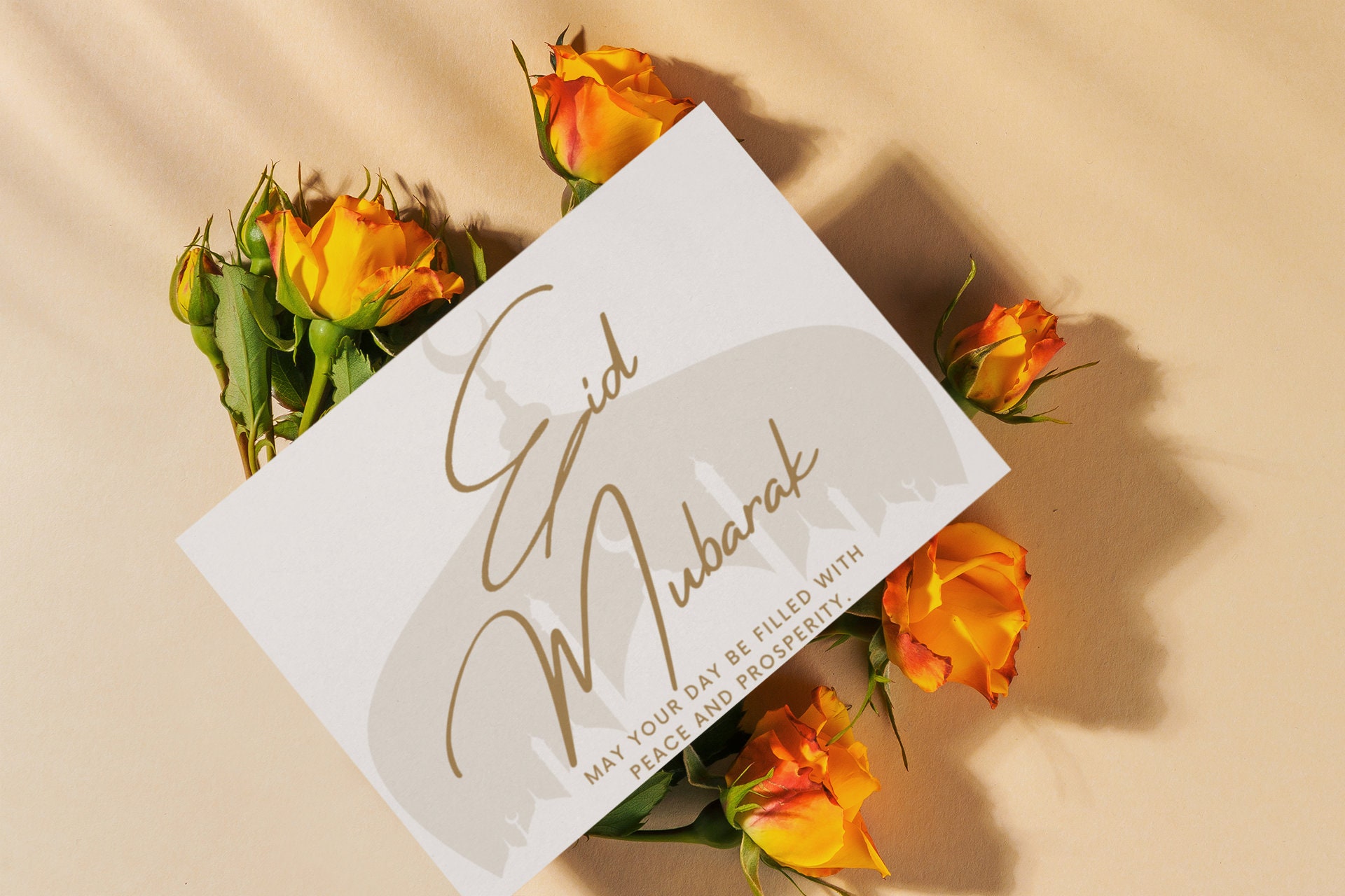 Eid Card Printable, Eid Card Digital, Eid Greeting Card, Eid Mubarak ...