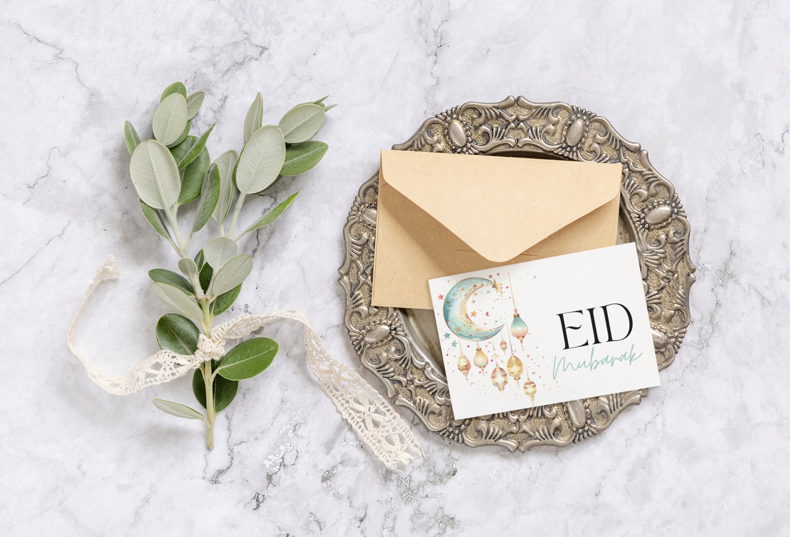 Eid Card Printable, Eid Card Digital, Eid Greeting Card, Eid Mubarak ...