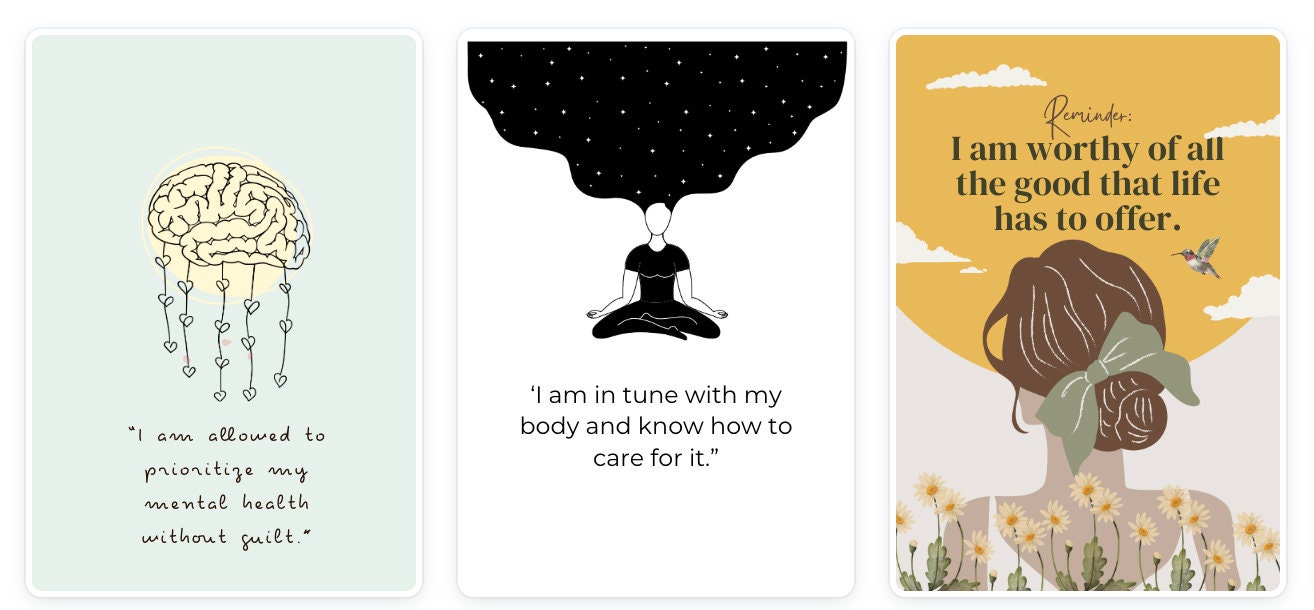50 Anxiety Coping Cards, Anxiety Affirmation Cards, Anxiety Flashcards ...