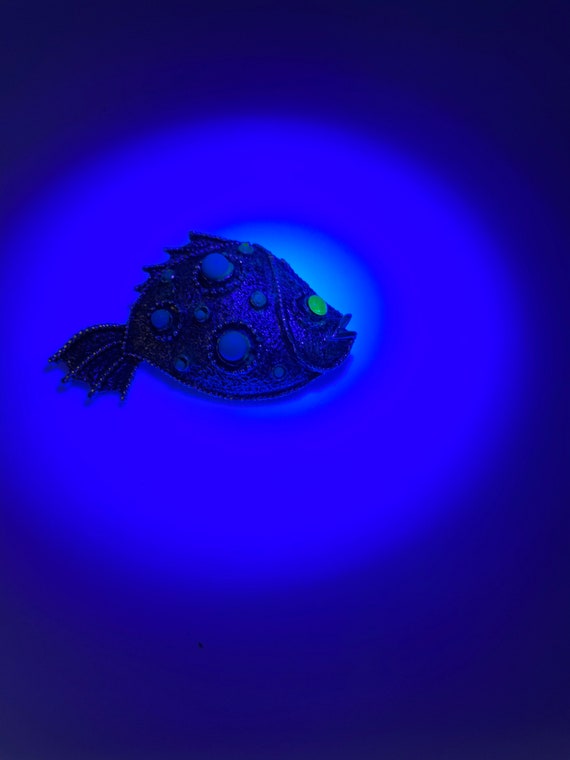 Vintage Czech rare gemstone eye and Turquoise stone F… - Gem