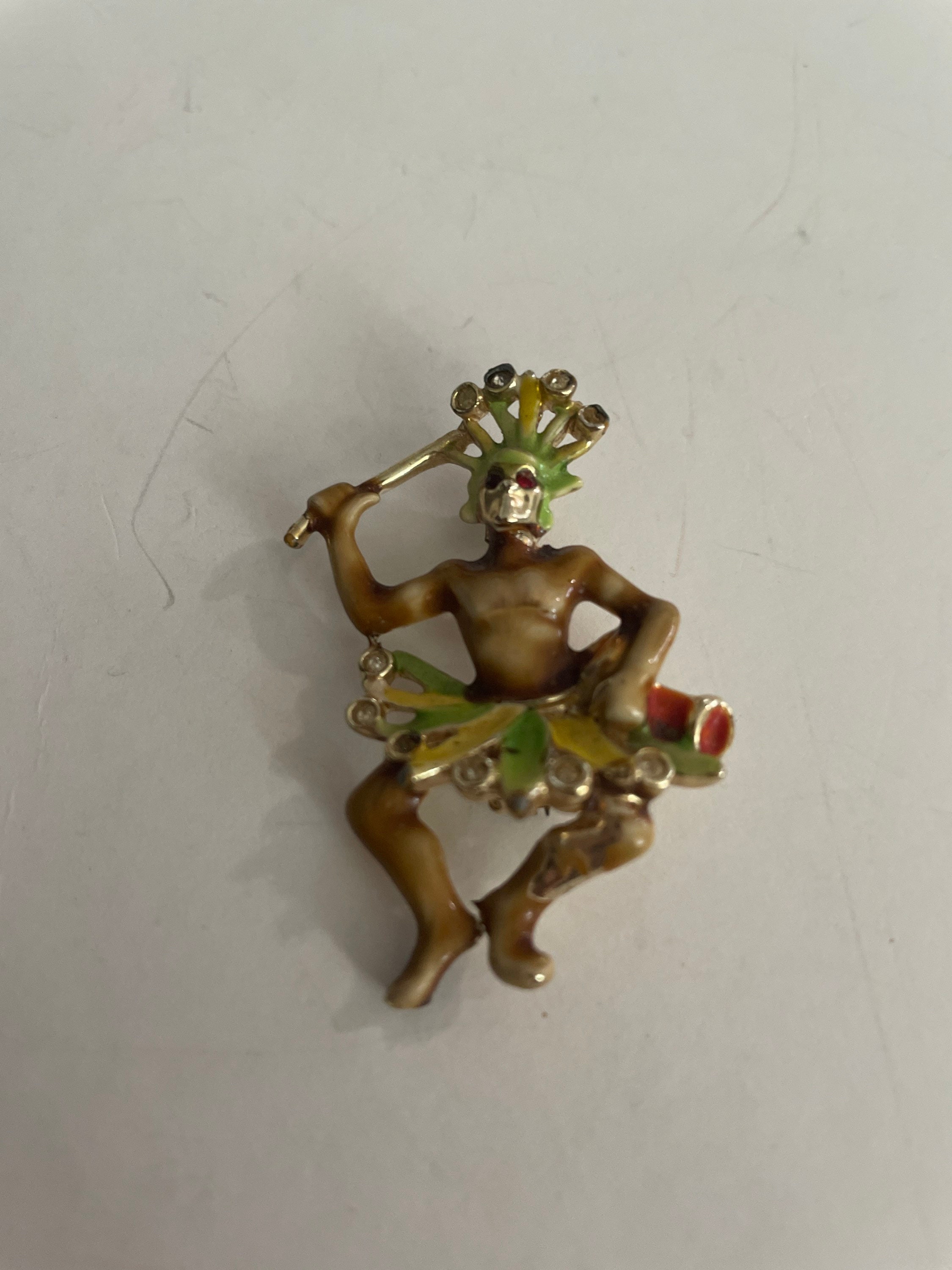 South African Zulu Warrior Pin/brooch. - Etsy