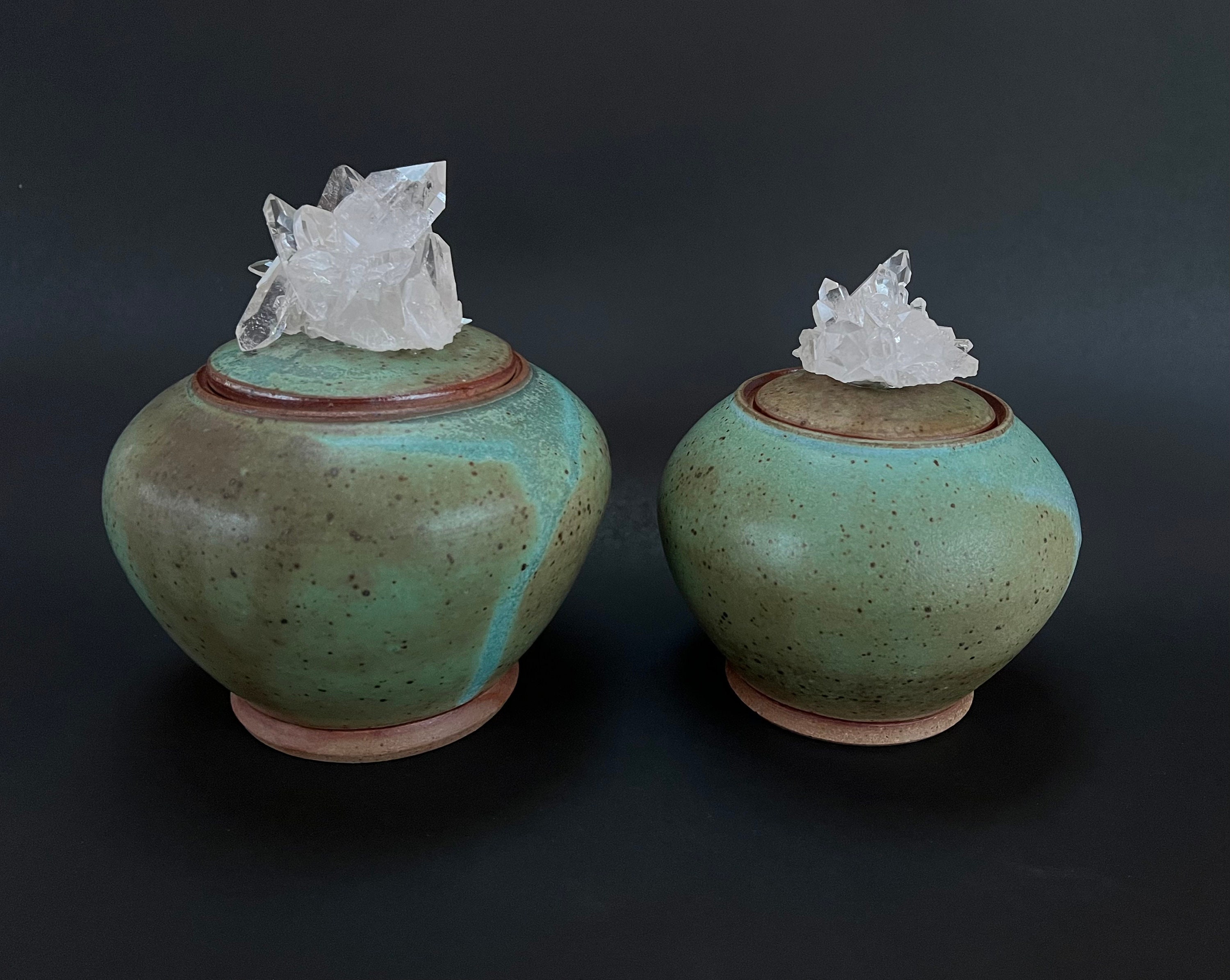 Crystal Lidded Moon Jar - Etsy