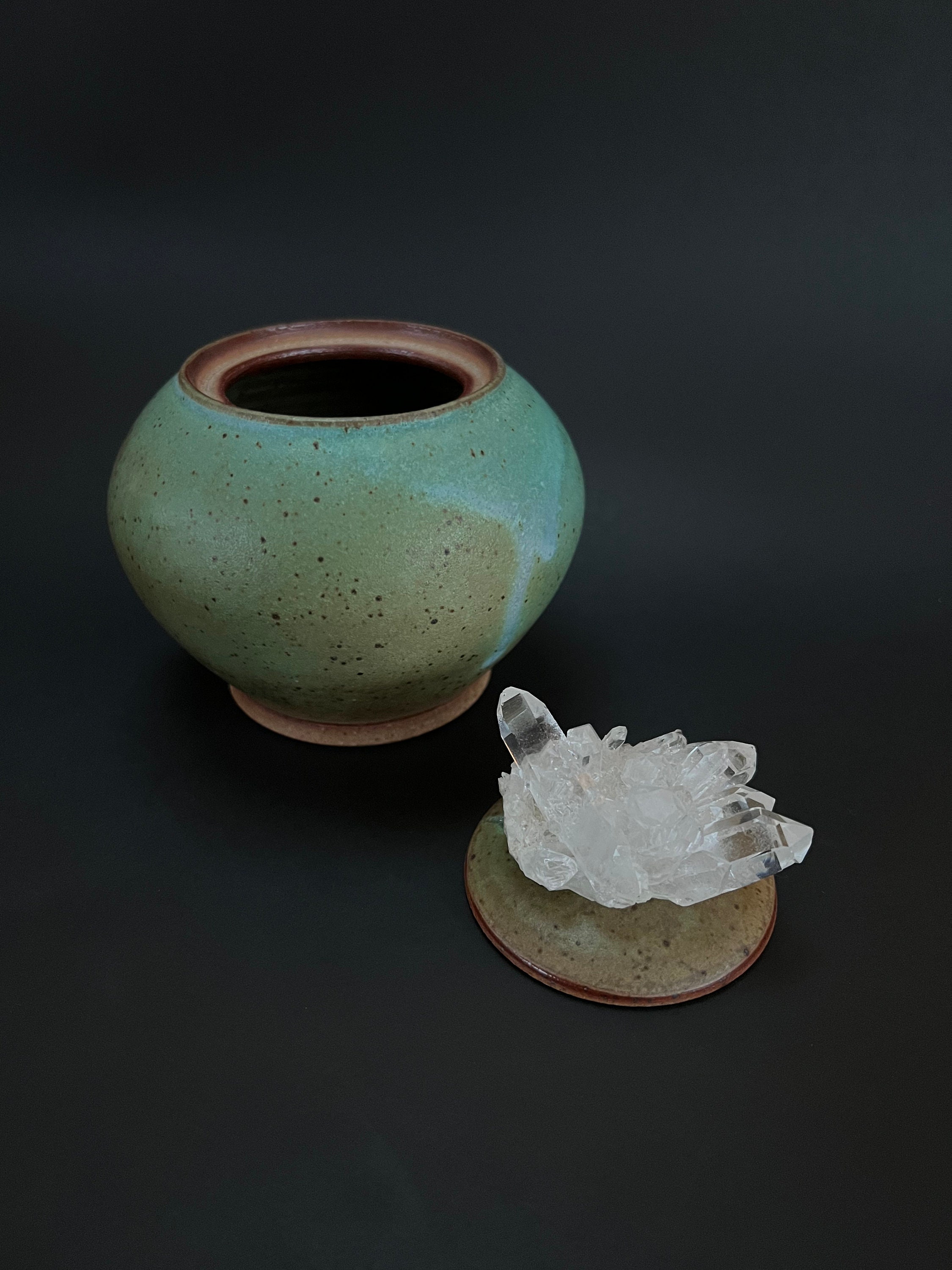 Crystal Lidded Moon Jar - Etsy