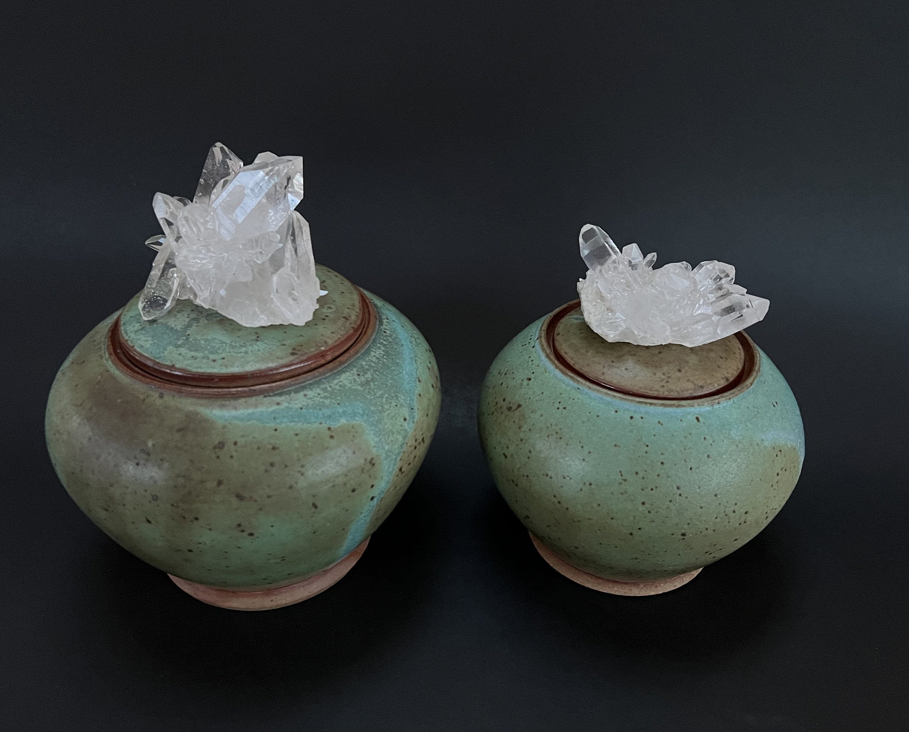 Crystal Lidded Moon Jar - Etsy