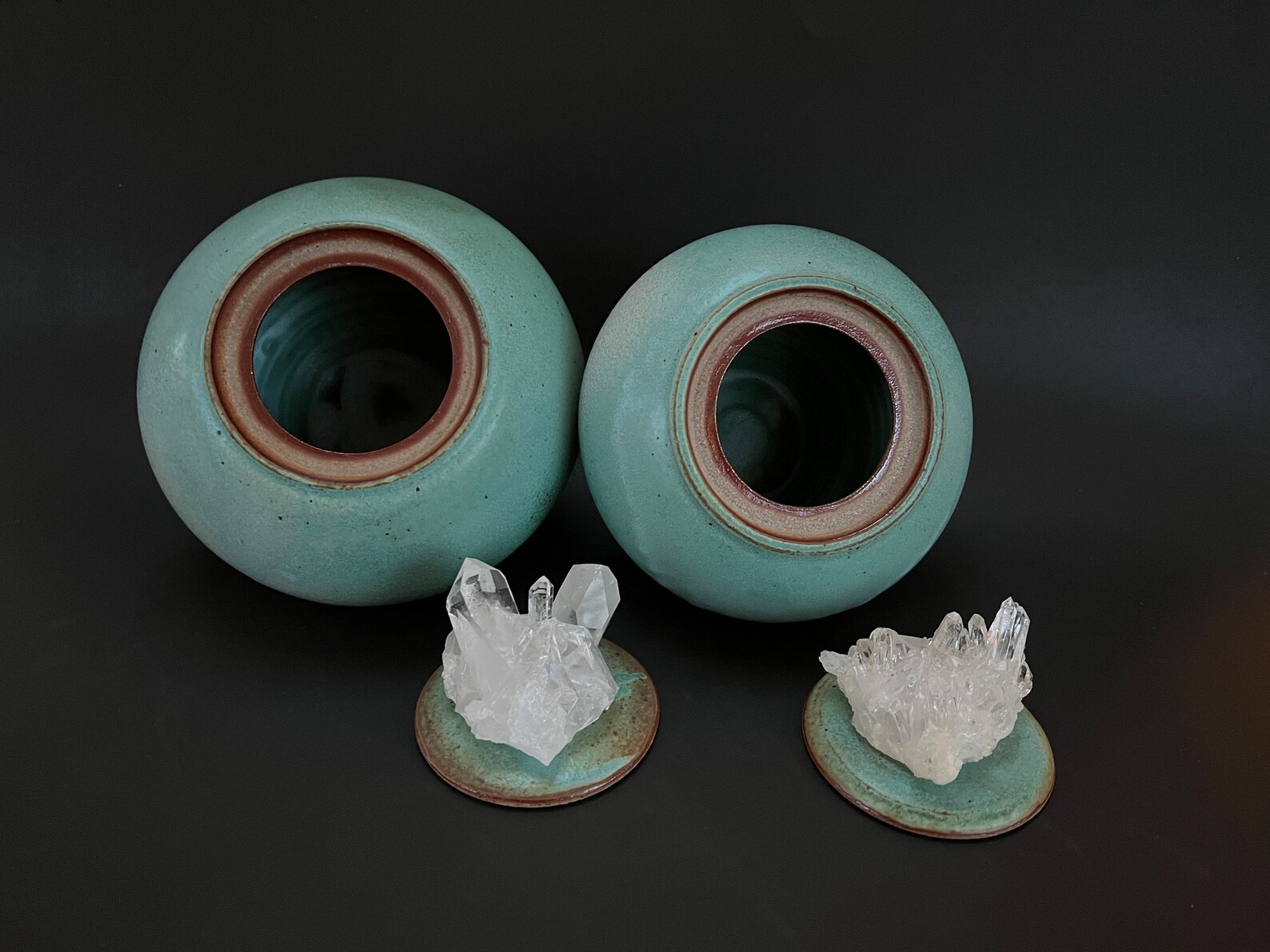 Crystal Lidded Moon Jar - Etsy