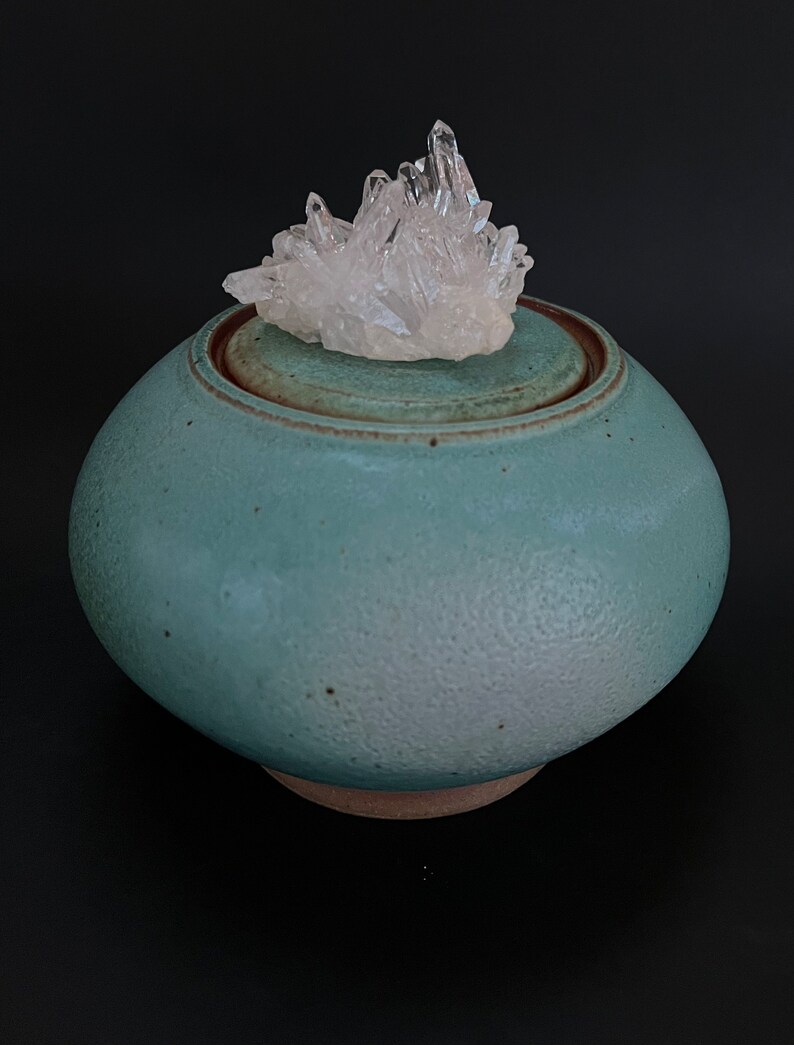 Crystal Lidded Moon Jar - Etsy