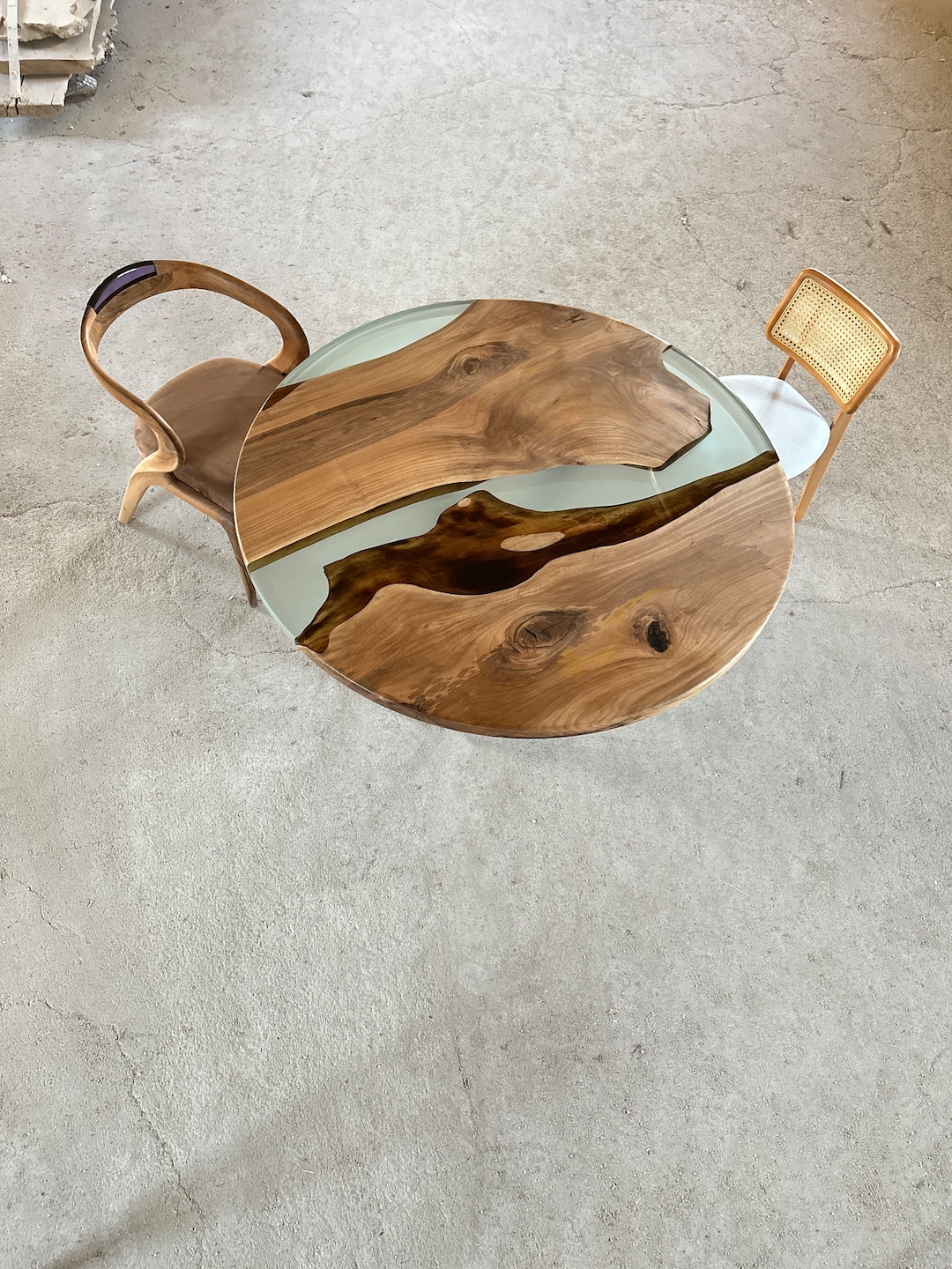 Custom Dining Table Walnut Resin Dining Table Custom Epoxy - Etsy