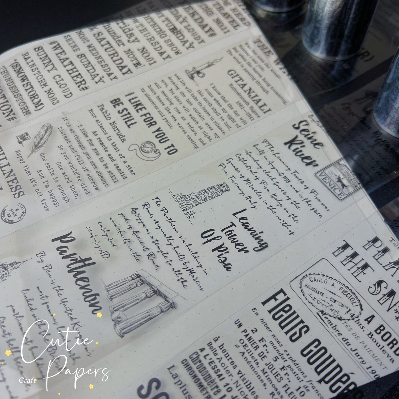 Transparent Clear Tape for Scrapbook Journal Junk Journal - Etsy