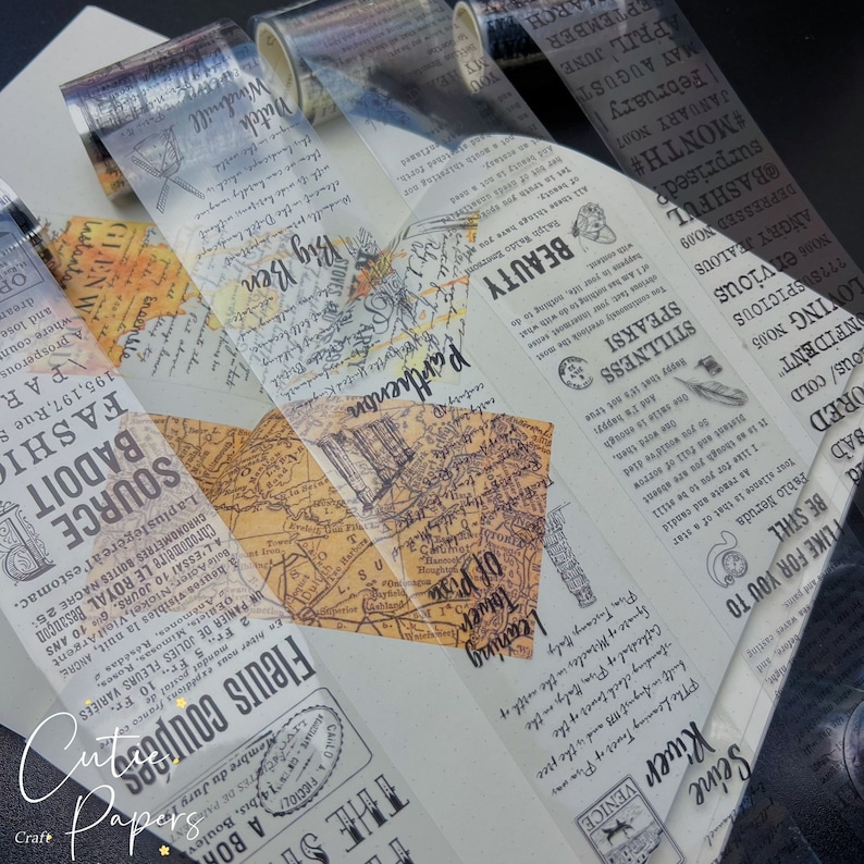 Transparent Clear Tape for Scrapbook Journal Junk Journal - Etsy