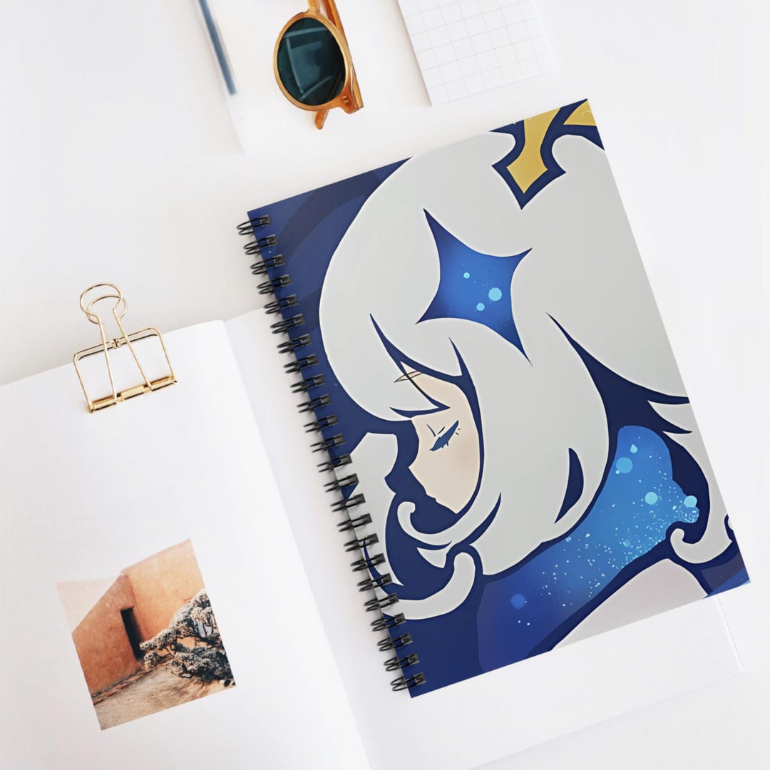 Genshin Impact Paimon Spiral Notebook, Genshin Impact Ruled Lined ...